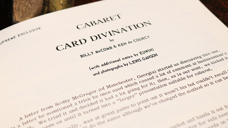 Cabaret Card Divination – Magic Dream