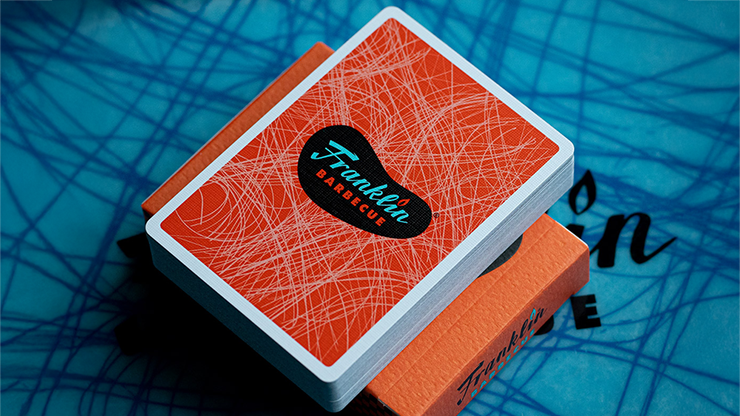 FRANKLIN BBQ CLASSIC ORANGE PLAYING CARDS – Magic Dream
