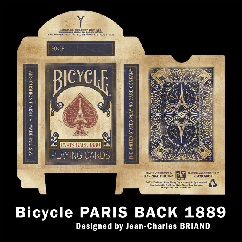 Bicycle Paris Back 1889 Bleu - Édition 2025 – Magic Dream