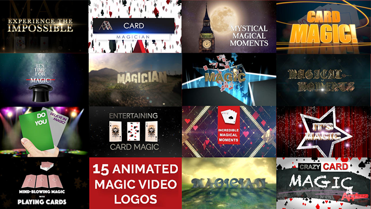 15 Magic Video Logos for Magicians by Wolfgang Riebe mixed media DOWNL ...