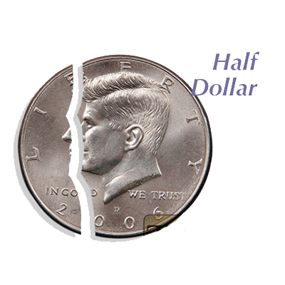 Bite Coin - (D0046)(US Half Dollar - Traditional With Extra Piece) by ...